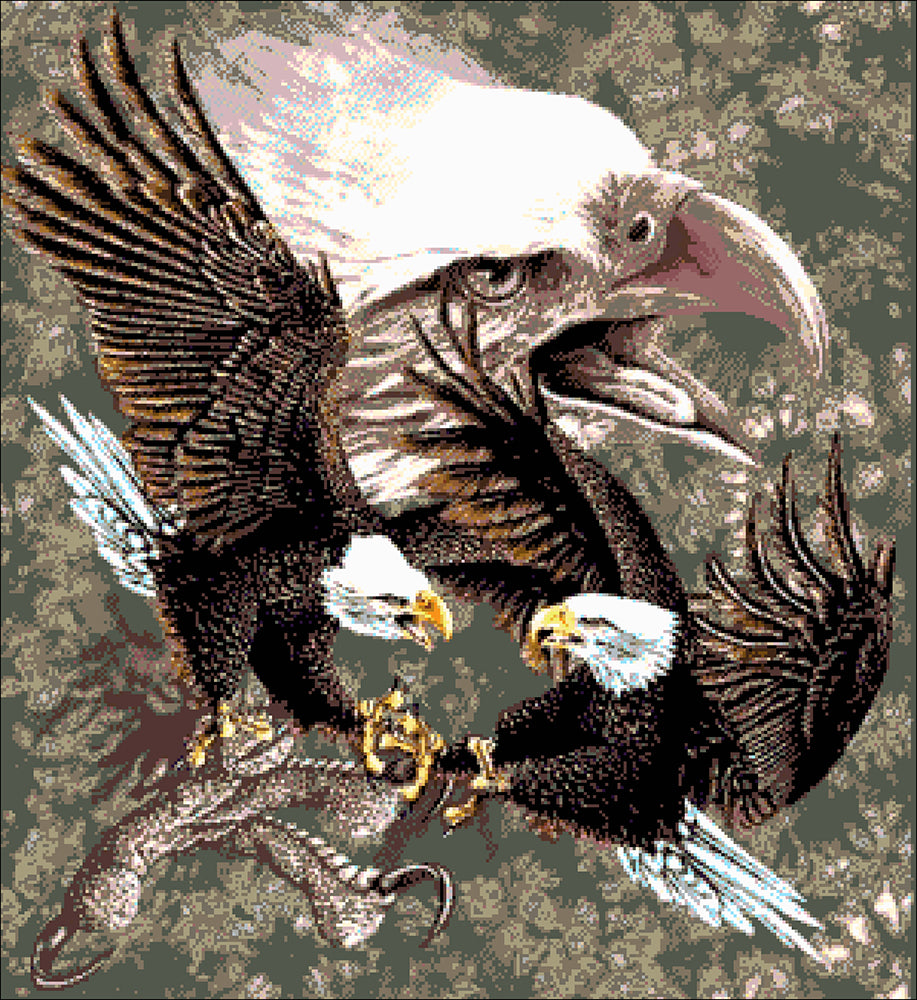 Stickpackung mit Perlen "Adler" – Lieblingsperlen